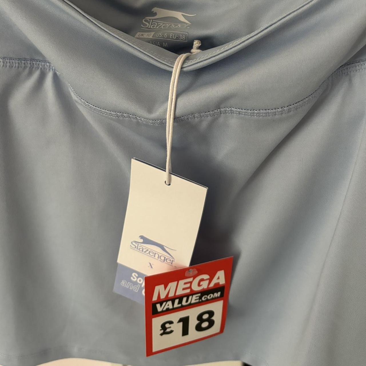 Slazenger blue mini sports skort size UK 10 New... - Depop