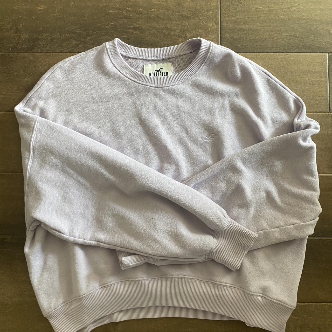 Hollister Women’s Drop Shoulder Sweatshirt Size... - Depop