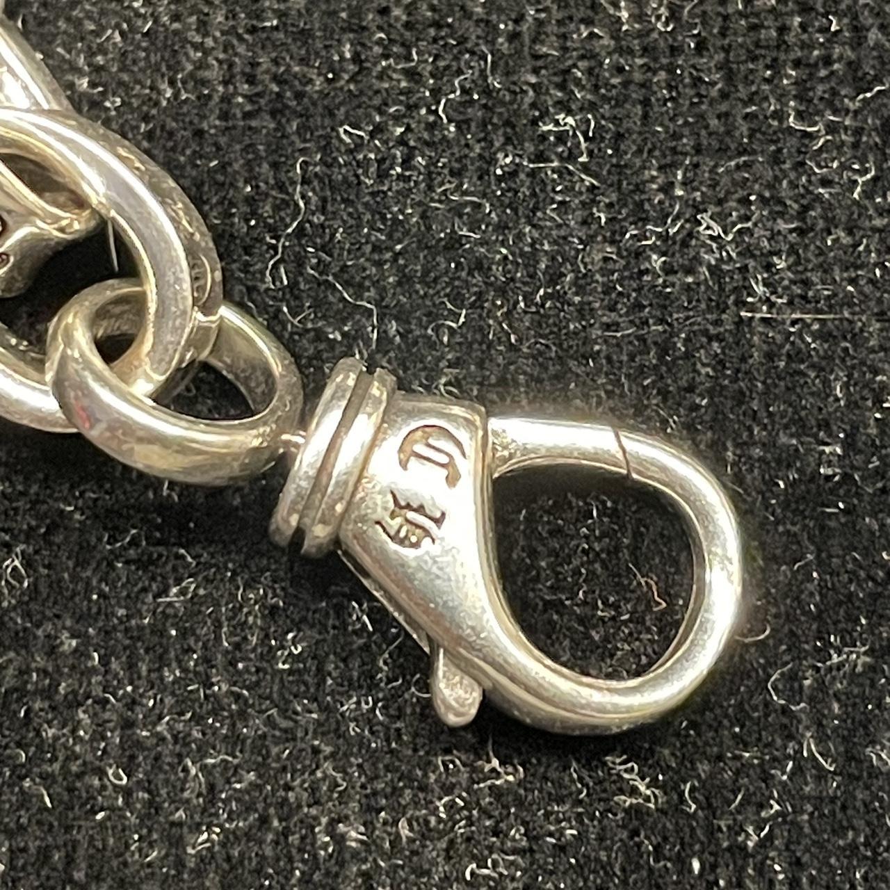 Chrome Heart style paper chain engraved... - Depop