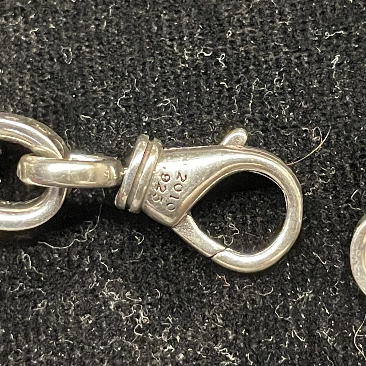 Chrome Heart style paper chain engraved... - Depop