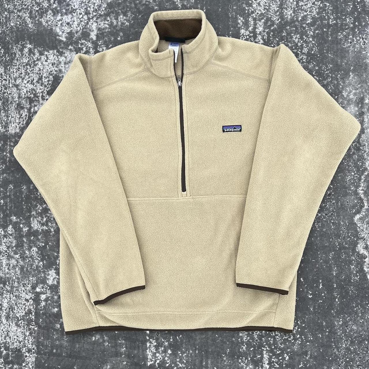 Beige Zip-up Pullover- Patagonia Tag:... - Depop