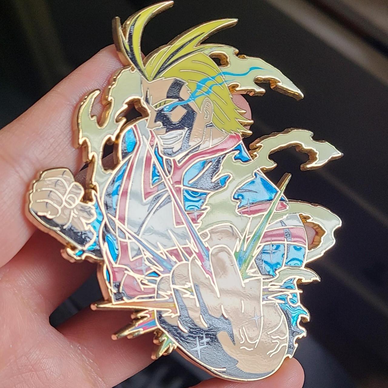 My hero academia all might mha anime enamel... | Depop