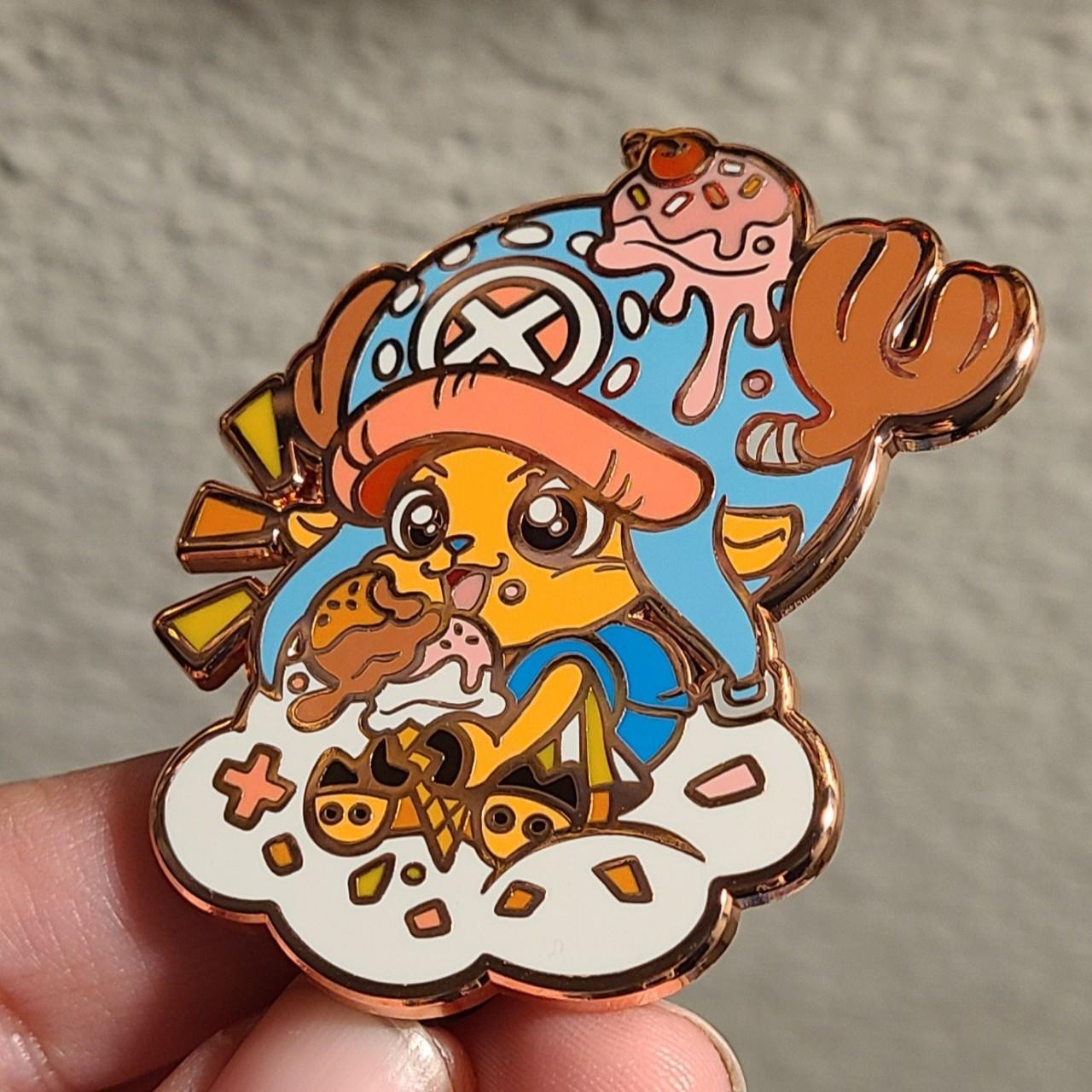 One piece ice cream Tony Tony chopper anime enamel... | Depop