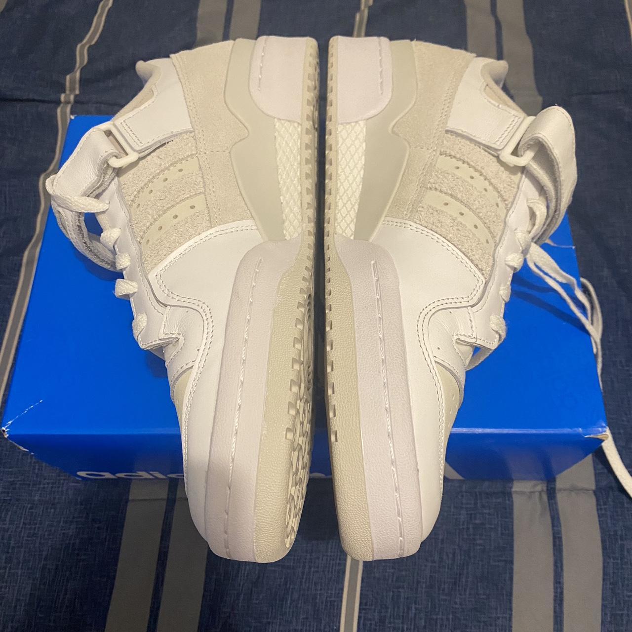 Adidas low forum white/cream color Mens size... - Depop