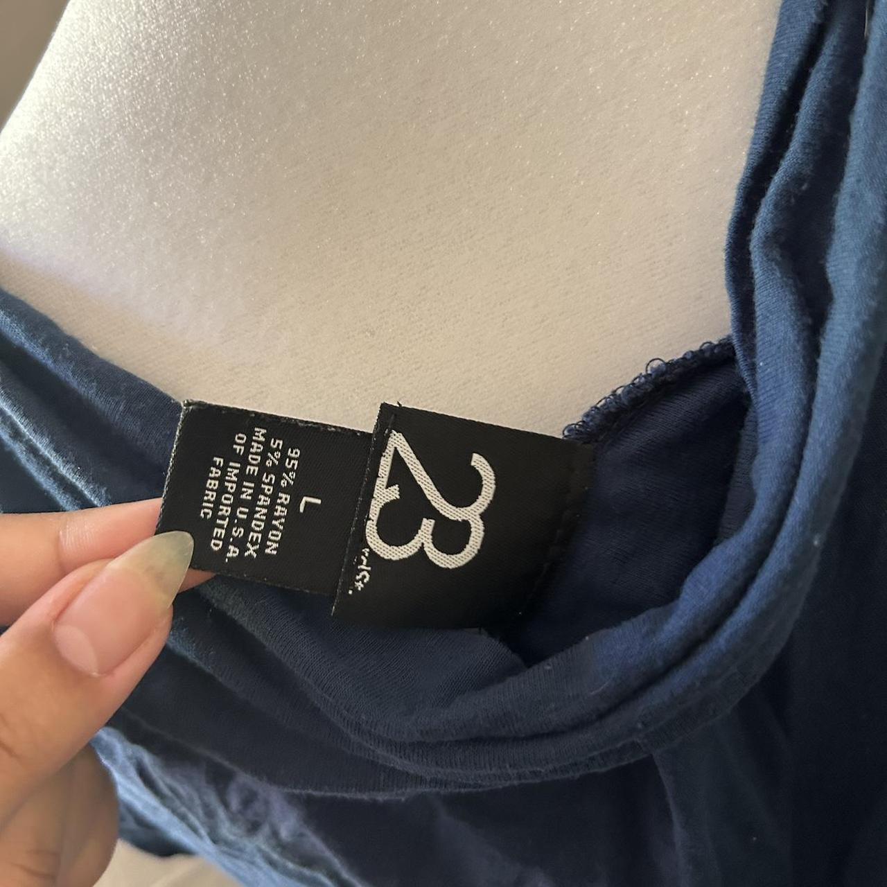 23rdst navy blue top model mannequin is a size... - Depop