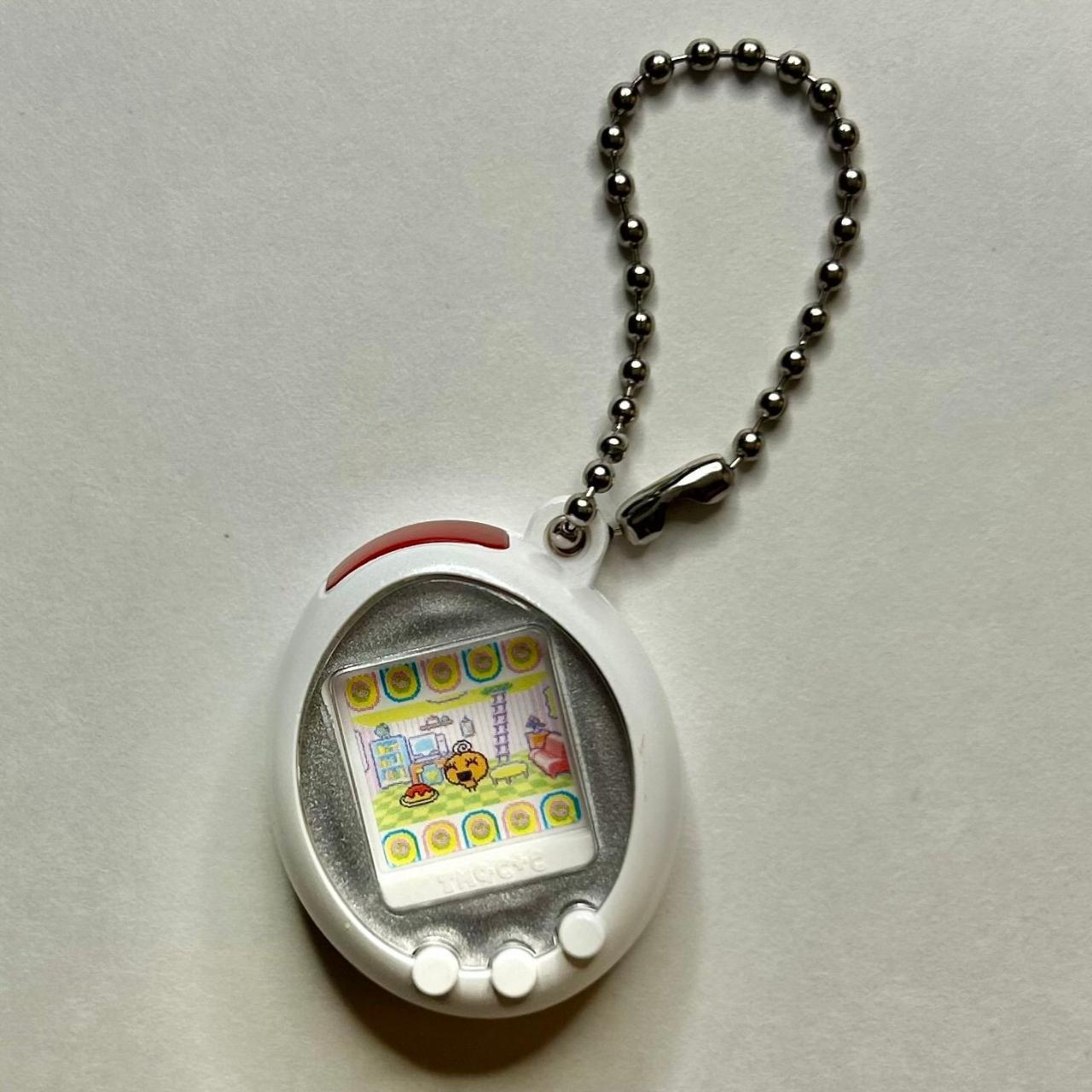 Tamagotchi White Gashapon Keychain • because these... | Depop