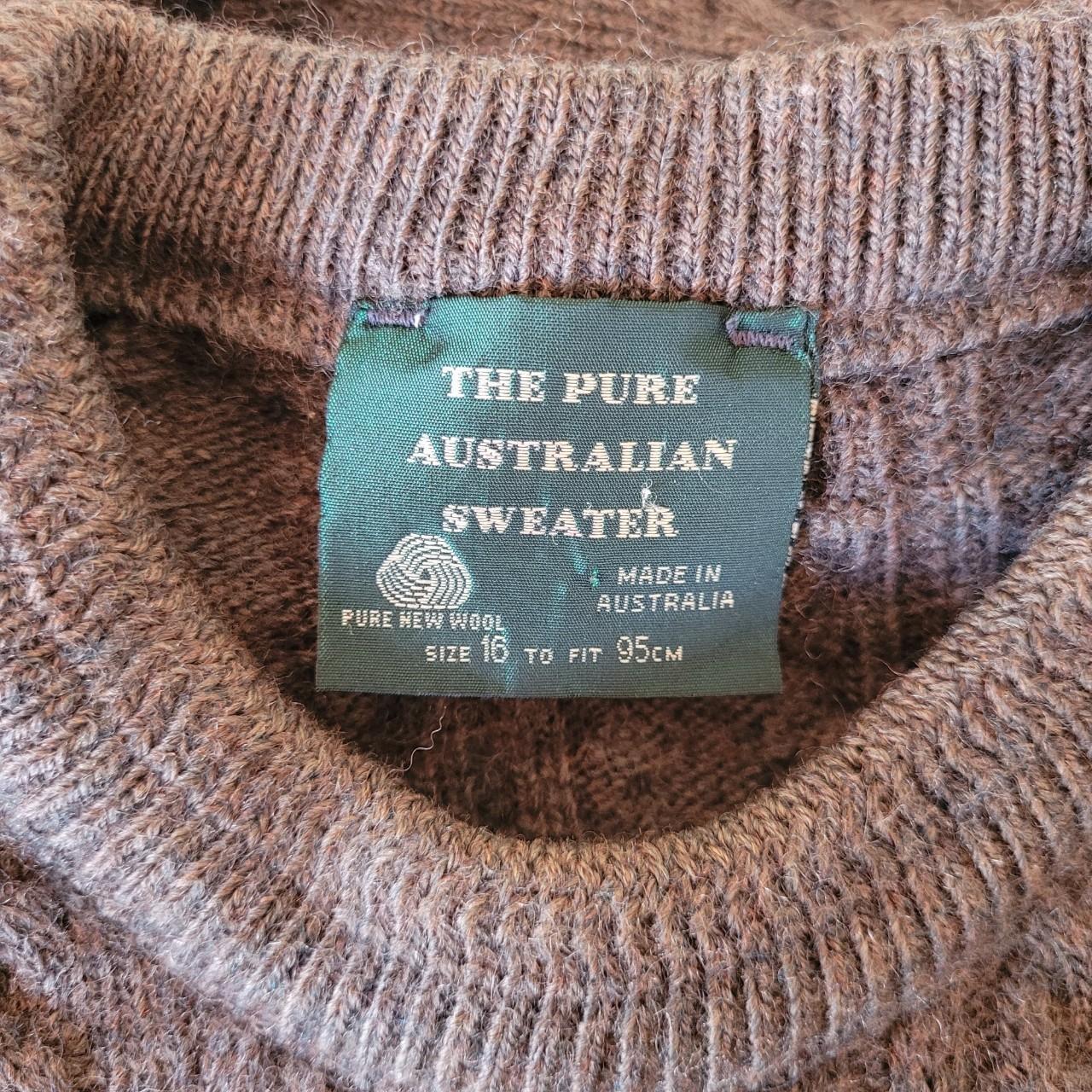 THE PURE AUSTRALIAN WOOL SWEATER. Classic Retro... - Depop