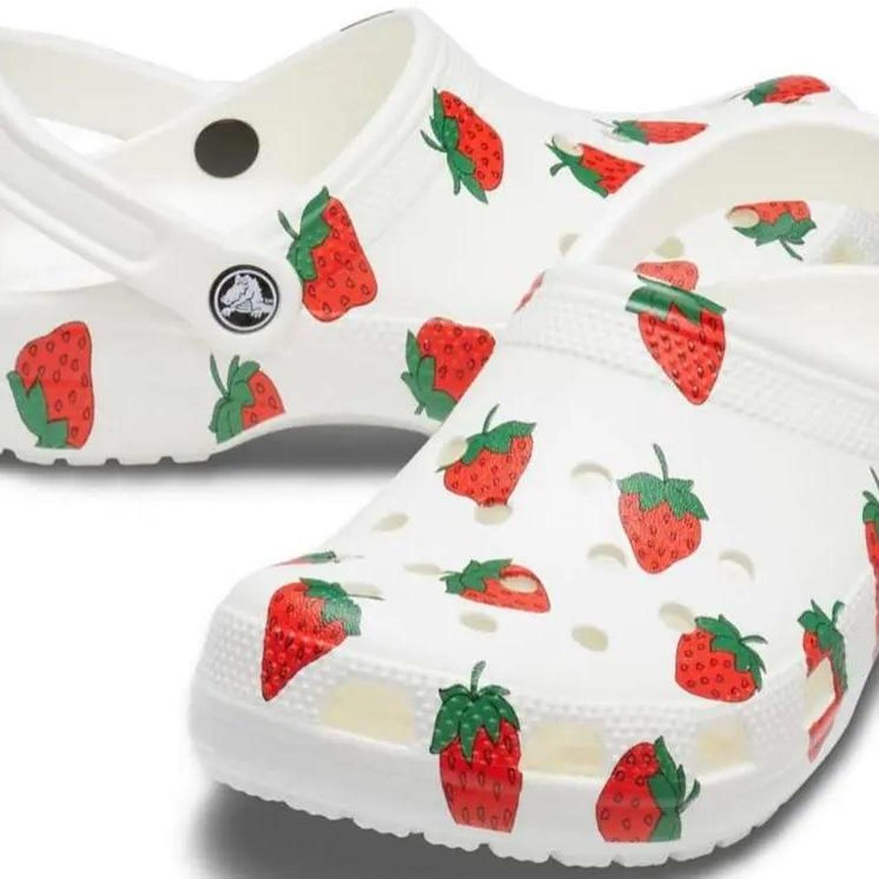 Strawberry Crocs Size- Women’s 4 or 5 Condition-... - Depop