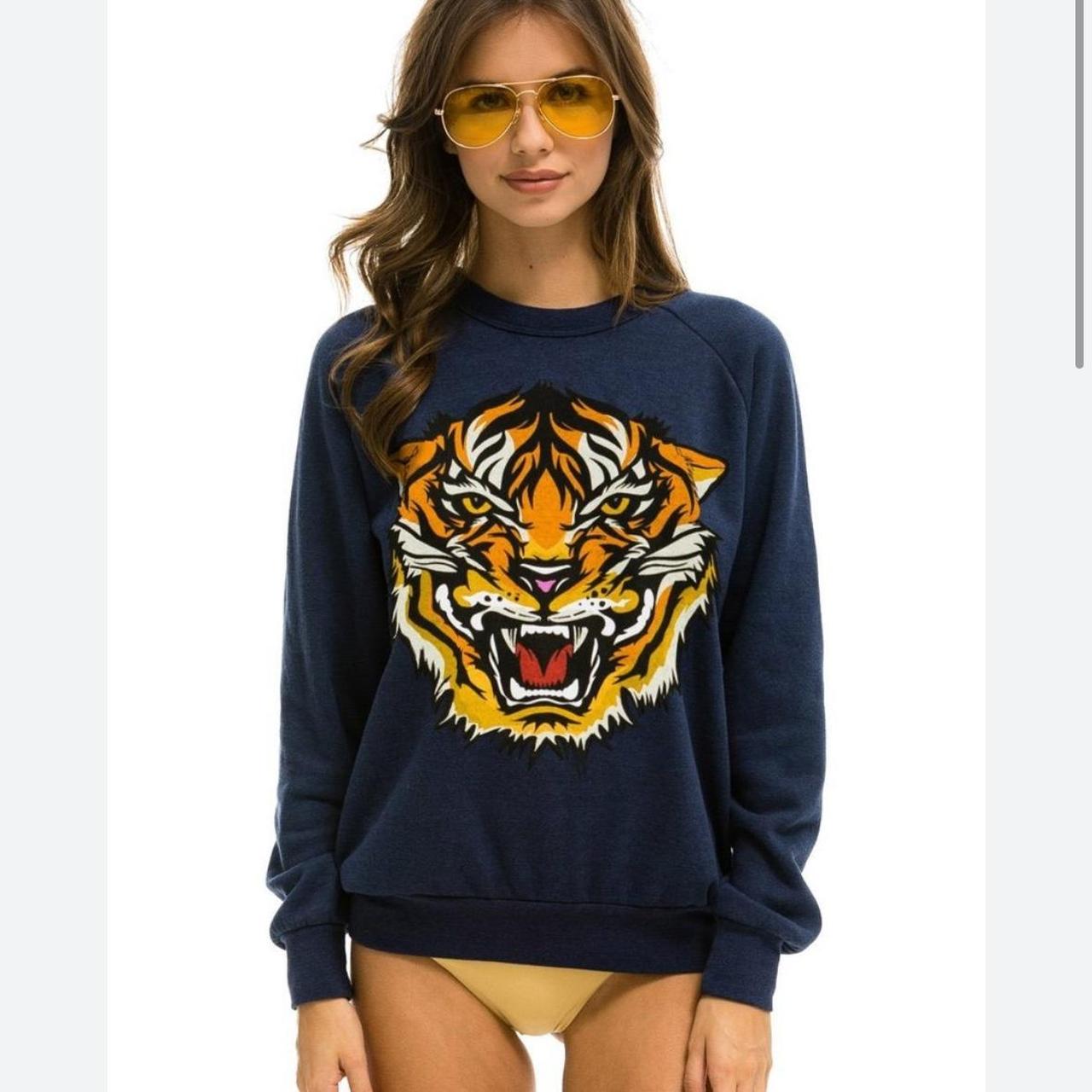 Aviator Nation tiger sweatshirt brand new Super... - Depop