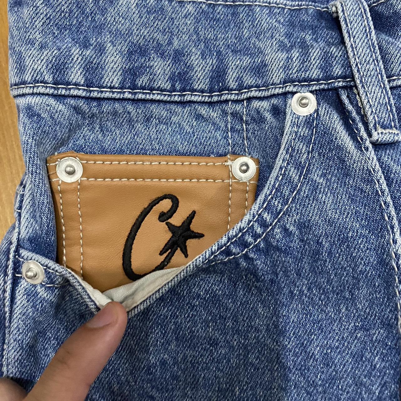 Corteiz C-star denim jeans blue Brand new Great... - Depop