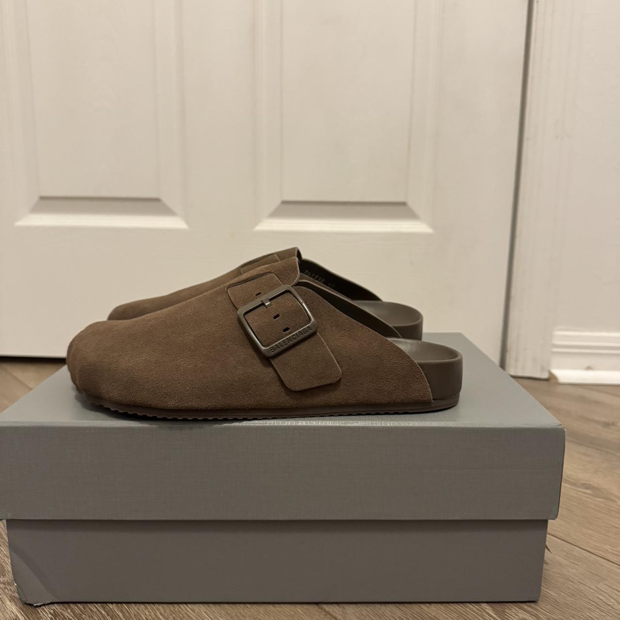 Balenciaga Sunday brown suede mules Sz 42 (men’s... - Depop
