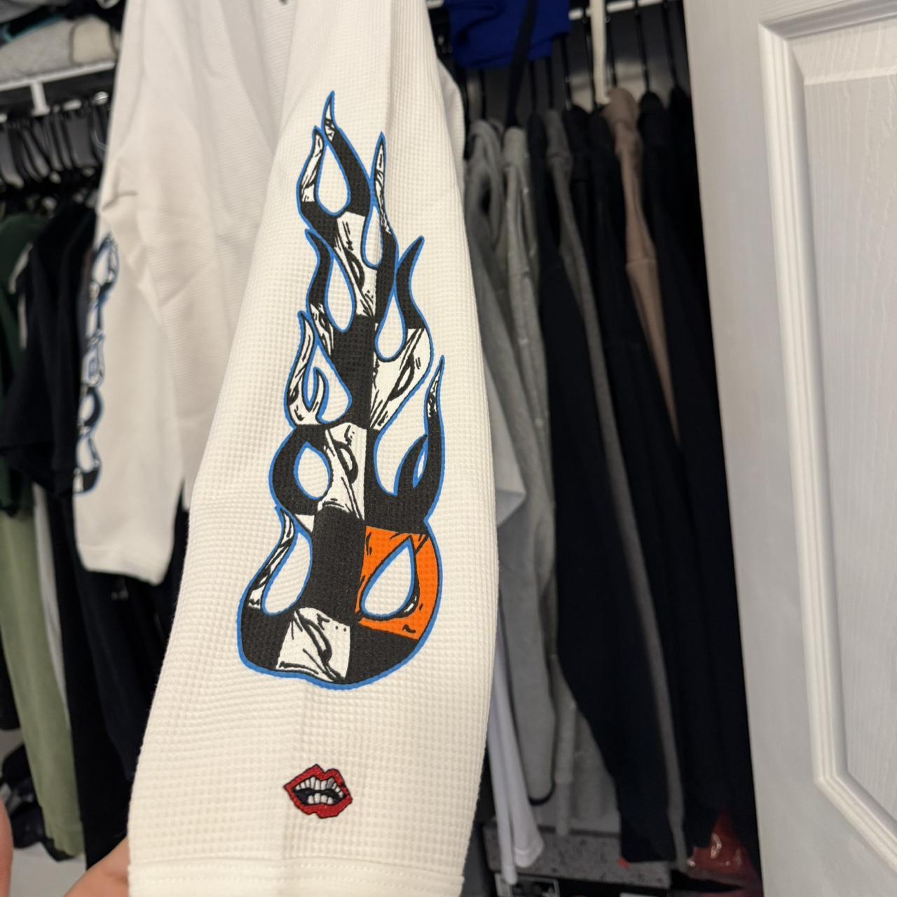 Chrome hearts x matty boy graffiti thermal white... | Depop