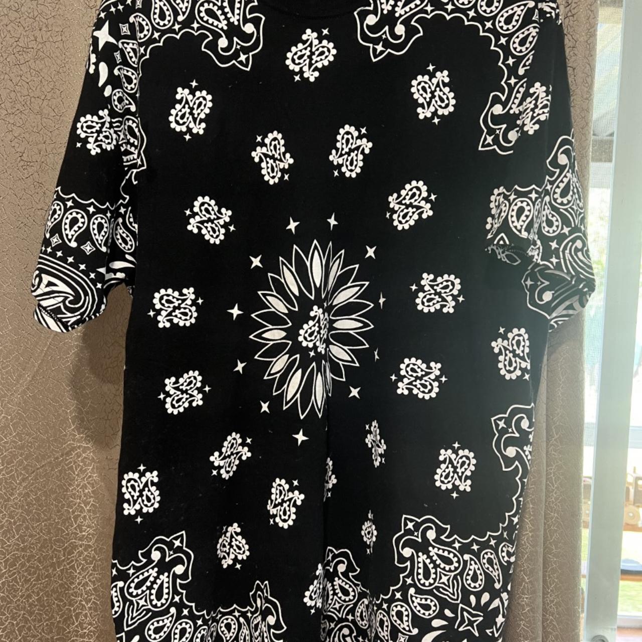 authentic supreme bandana shirt rrp $150 - Depop