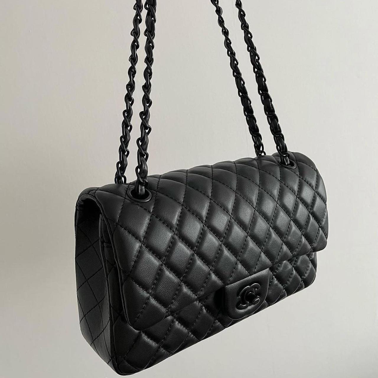 Chanel Women's Black Bag | Depop