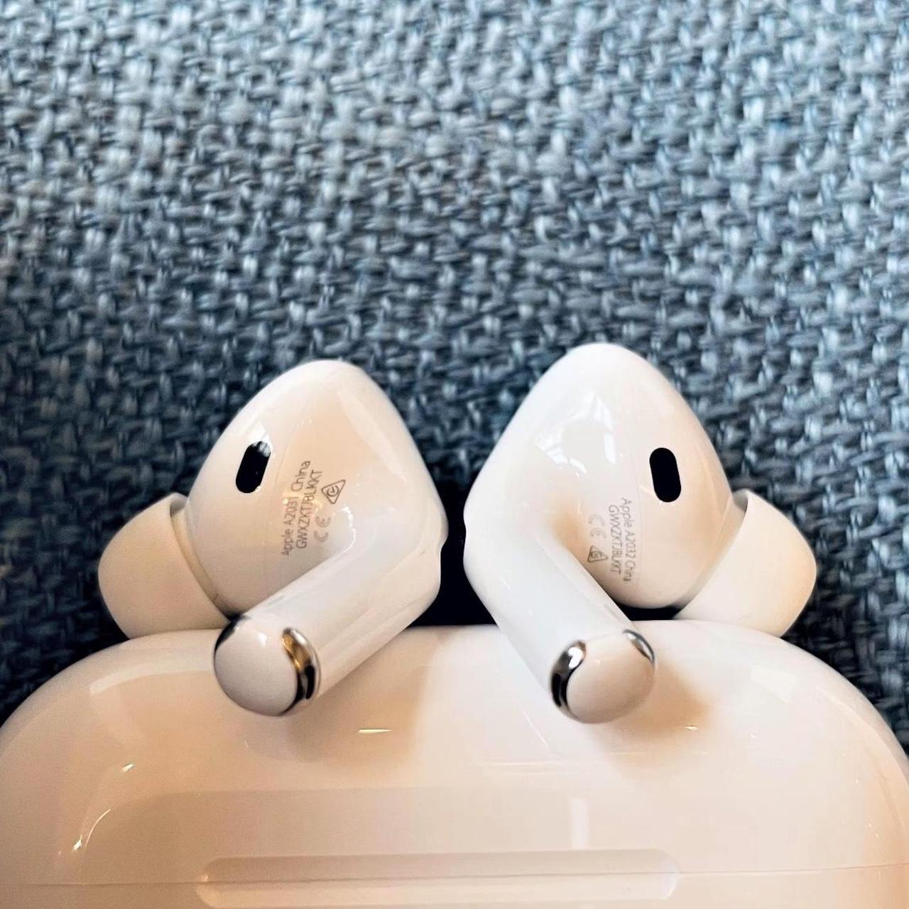 White AirPods Pro 2 with charging case #AirPodsPro... | Depop
