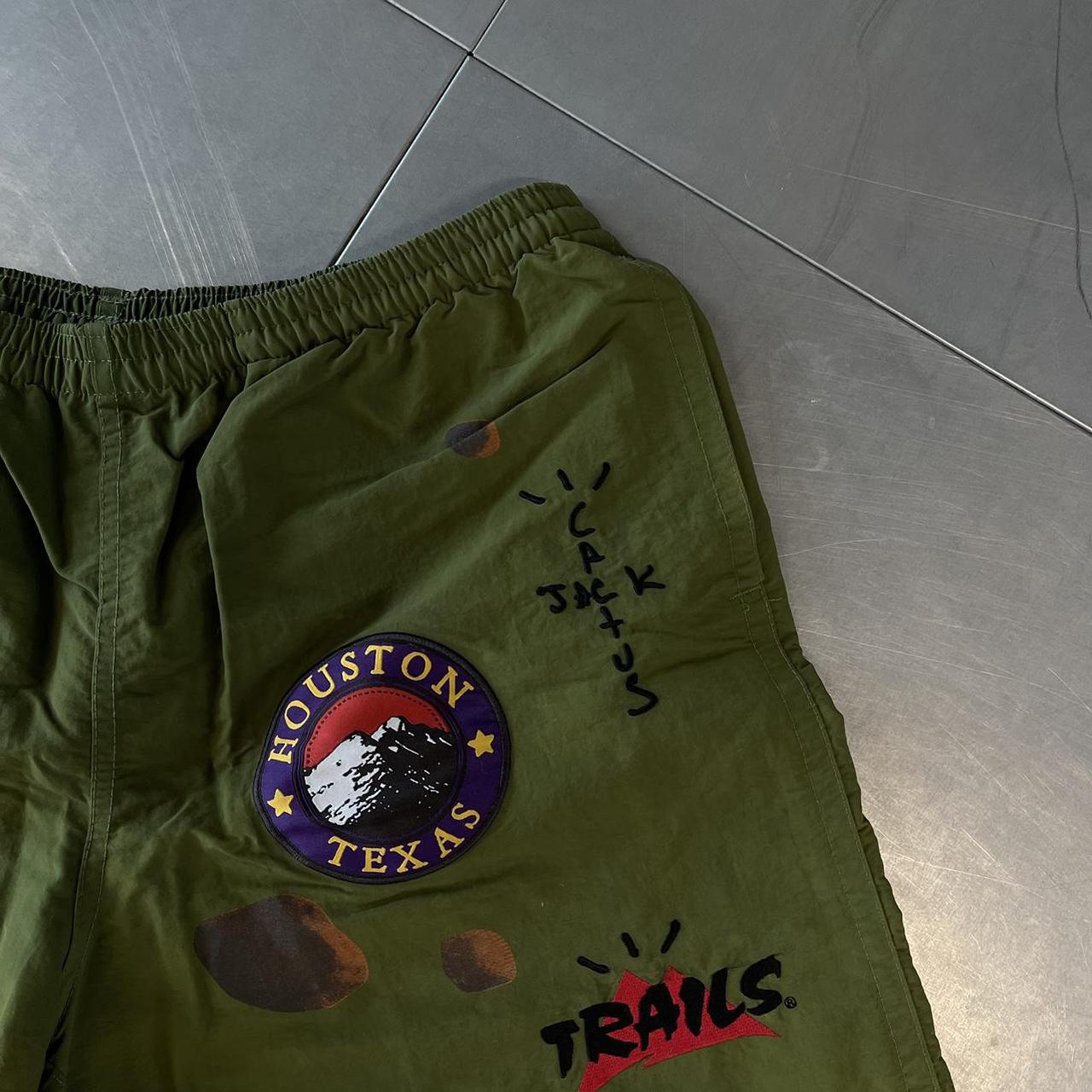 Travis Scott Running Wild Shorts Olive Retail... - Depop