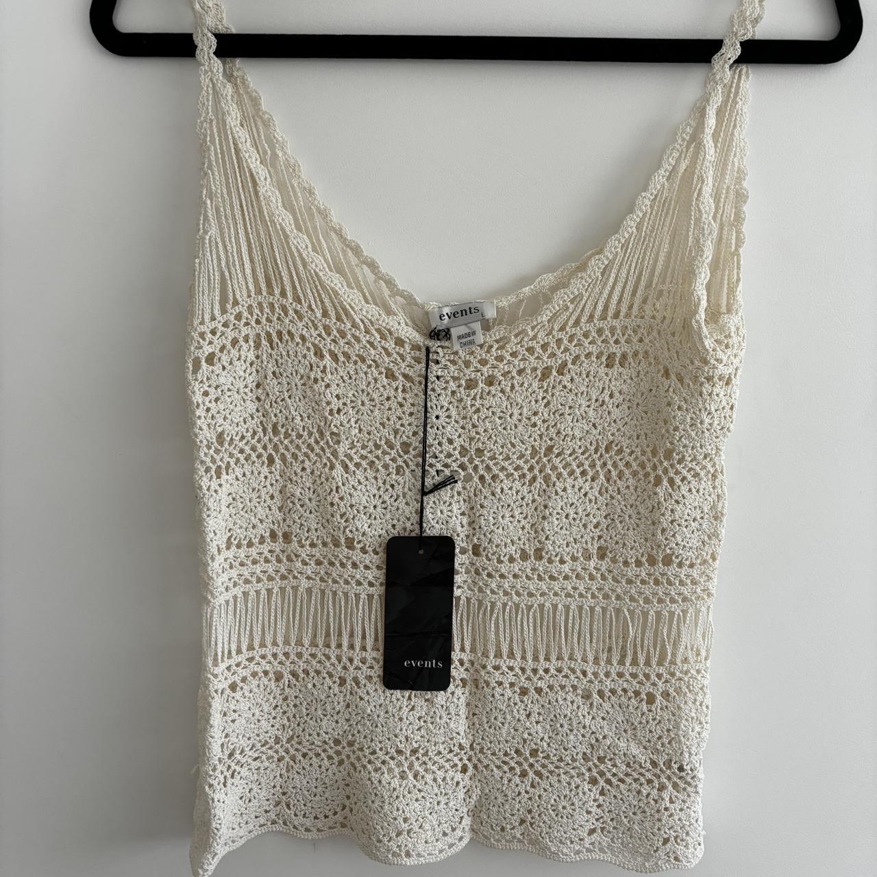 Crotchet top Size large - Depop