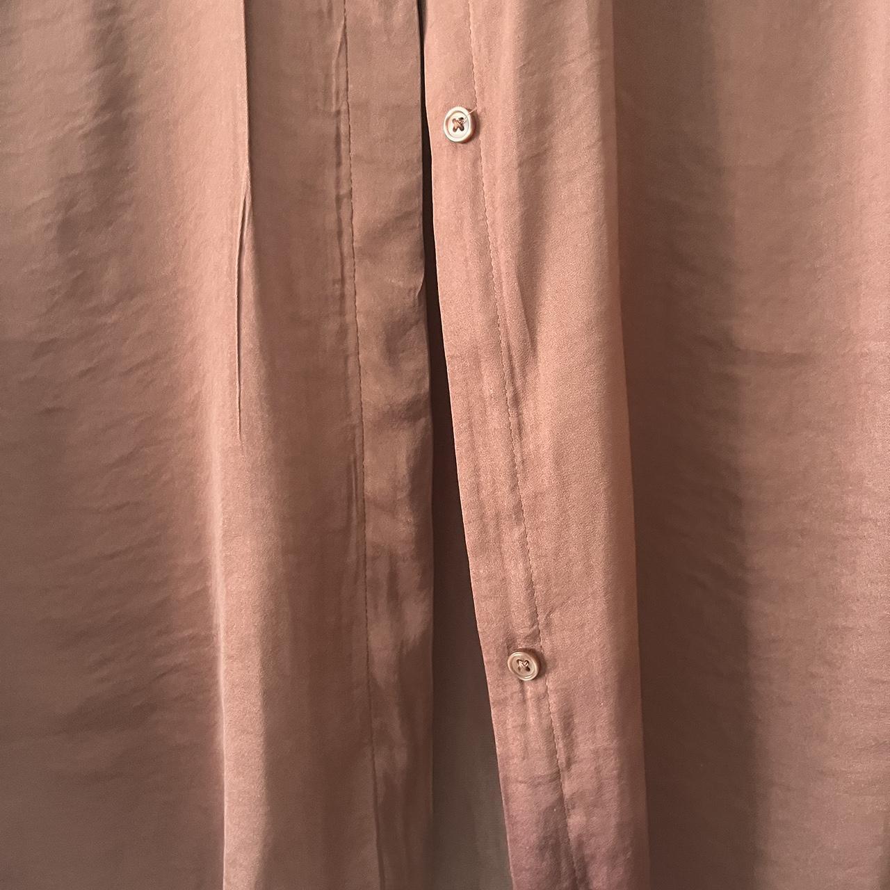 Burnt Orange Button Up Blouse A New Day Size L In Depop