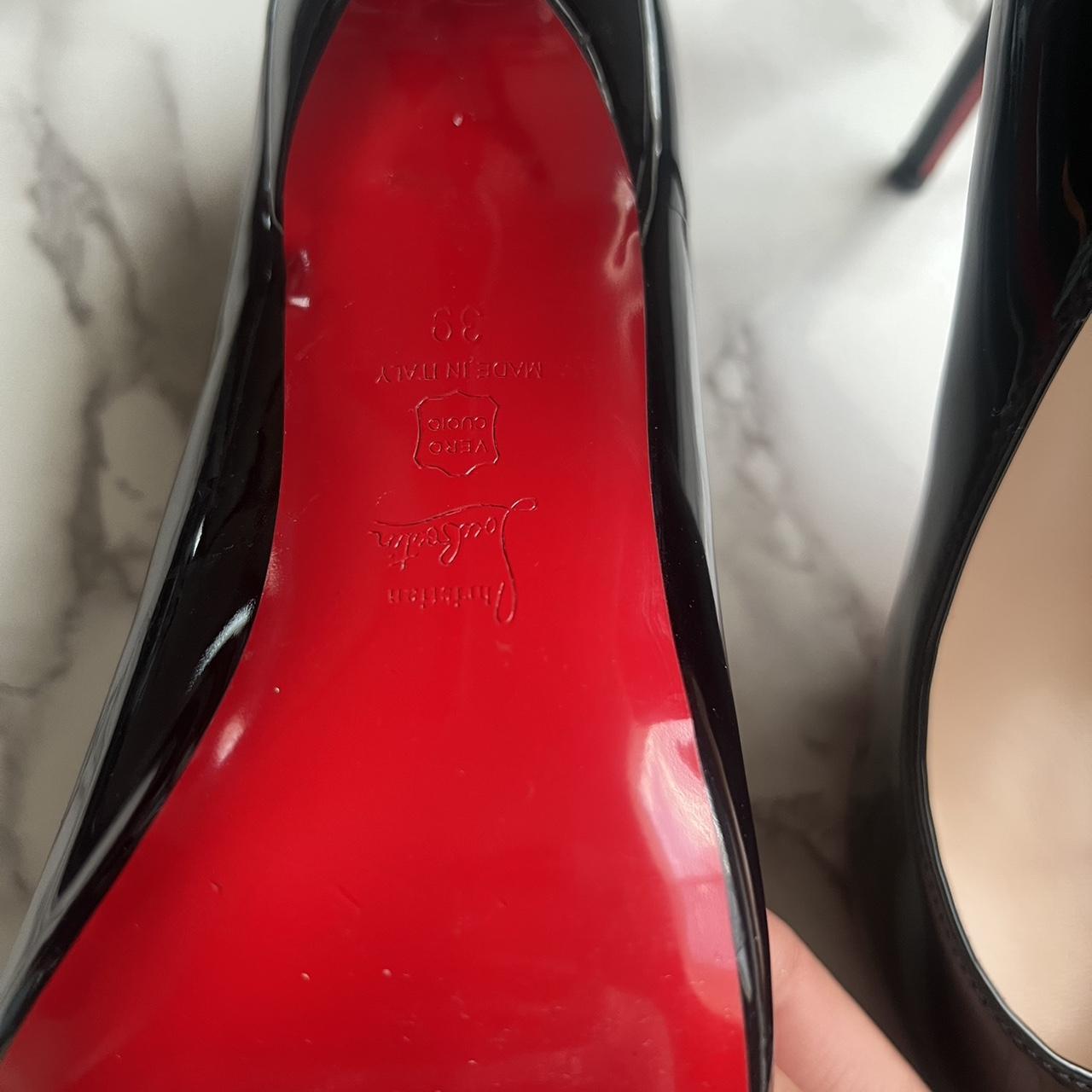 Lv red bottom heels , worn a couple of times mainly... - Depop