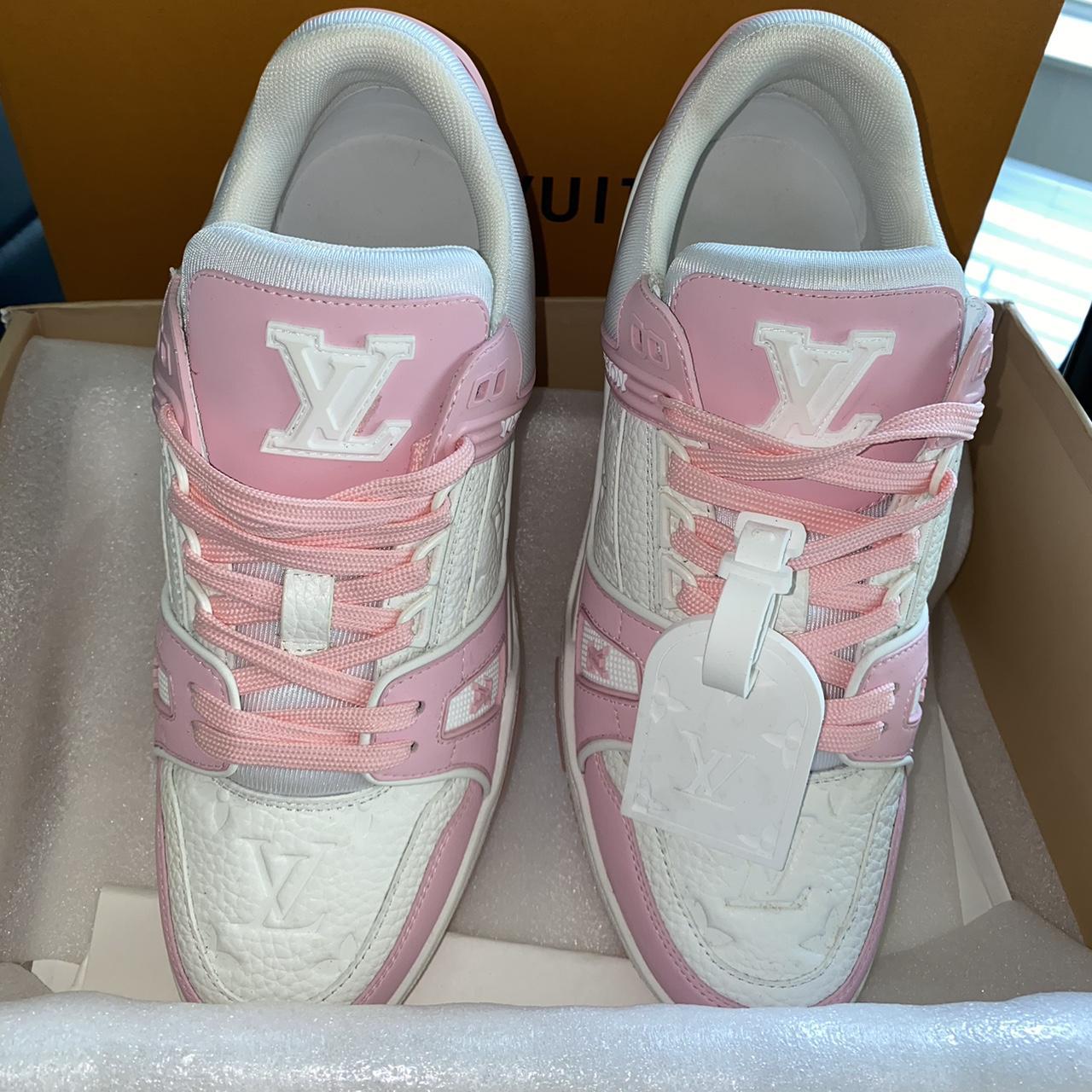 Louis Vuitton Men's Pink Trainers | Depop