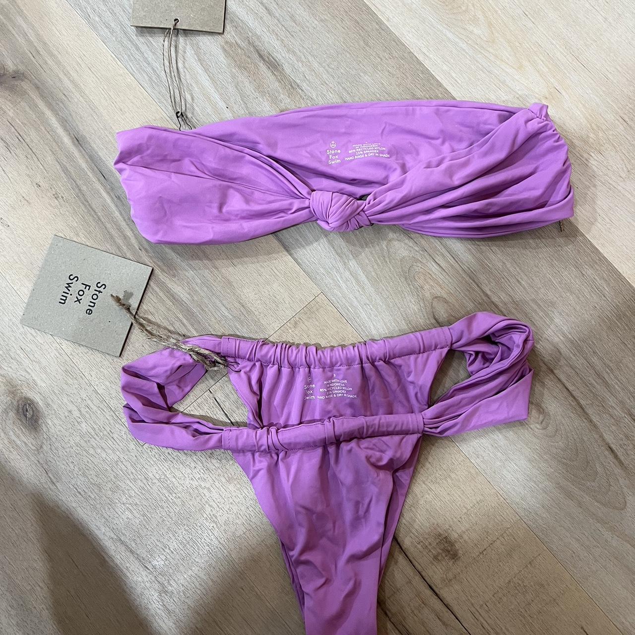 Stone fox swim bikini set Size small top and... - Depop