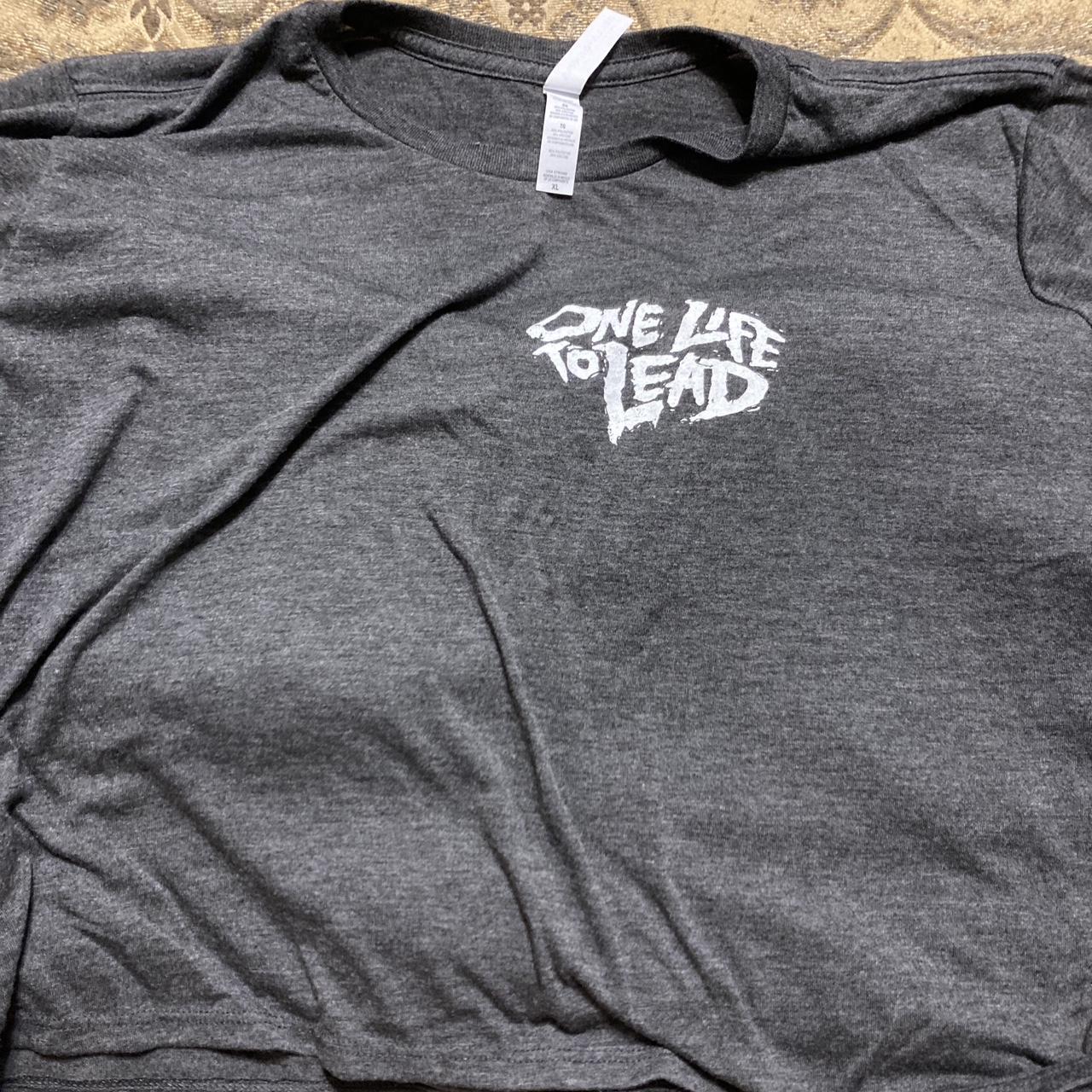 ONE LIFE TO LEAD BAND oltl logo crop top EXTRA... - Depop