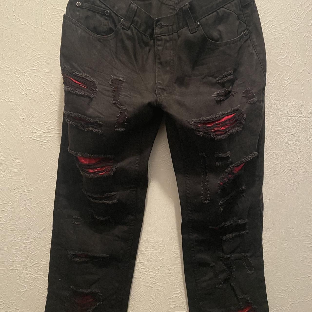 Heritage America jeans Black and red Heritage... - Depop