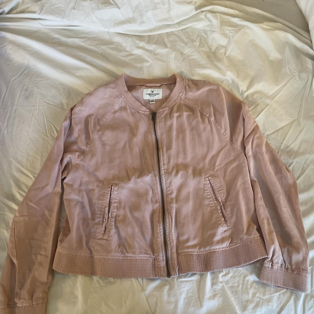 Light pink rose jacket Good condition - Depop