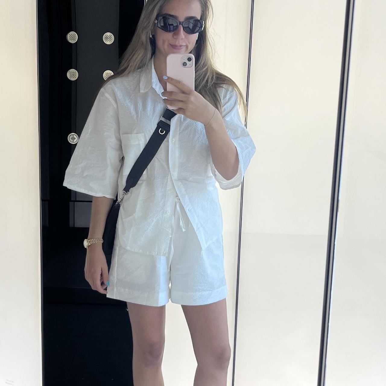 DEIJI STUDIOS White 'The Double Loop' Set - Depop