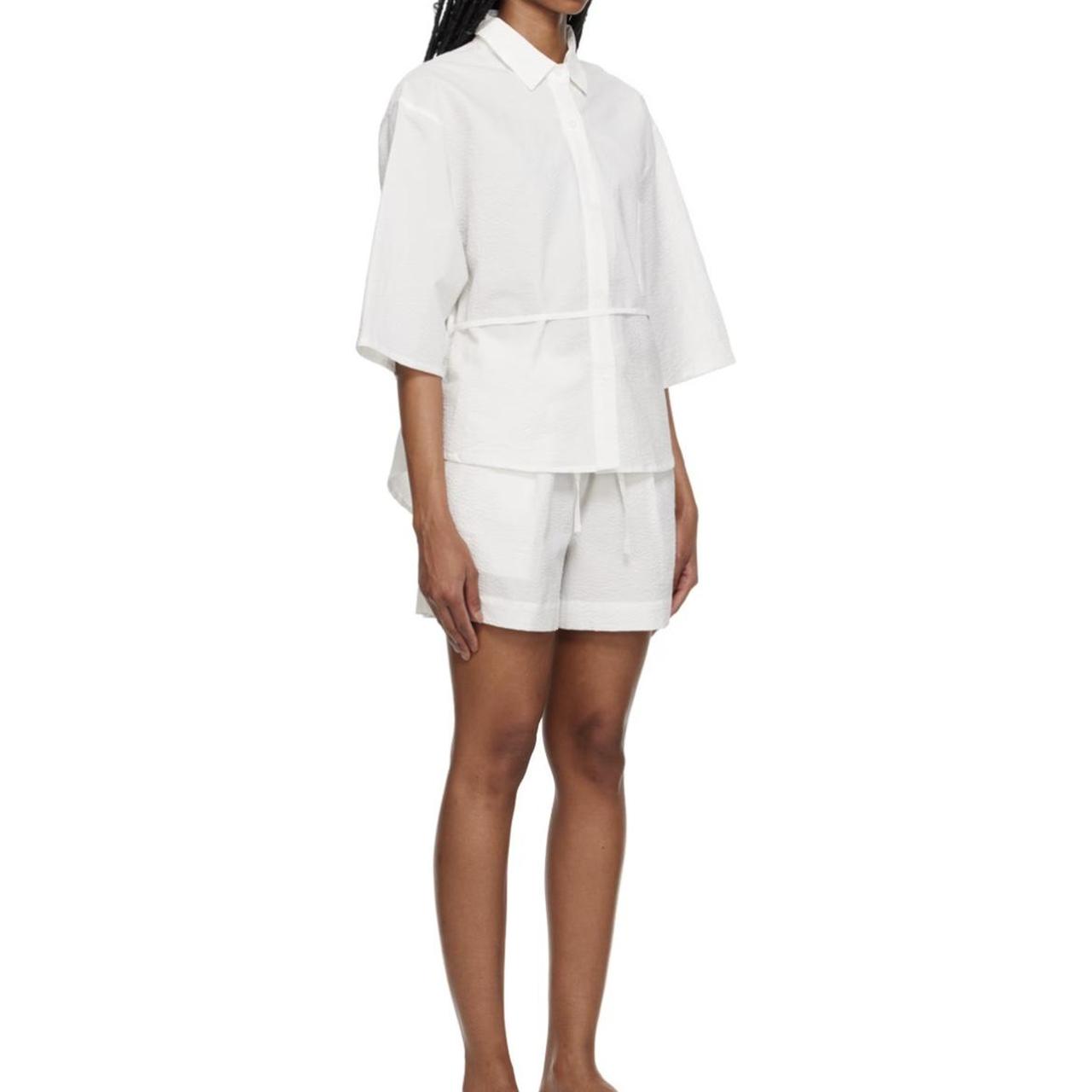 DEIJI STUDIOS White 'The Double Loop' Set - Depop