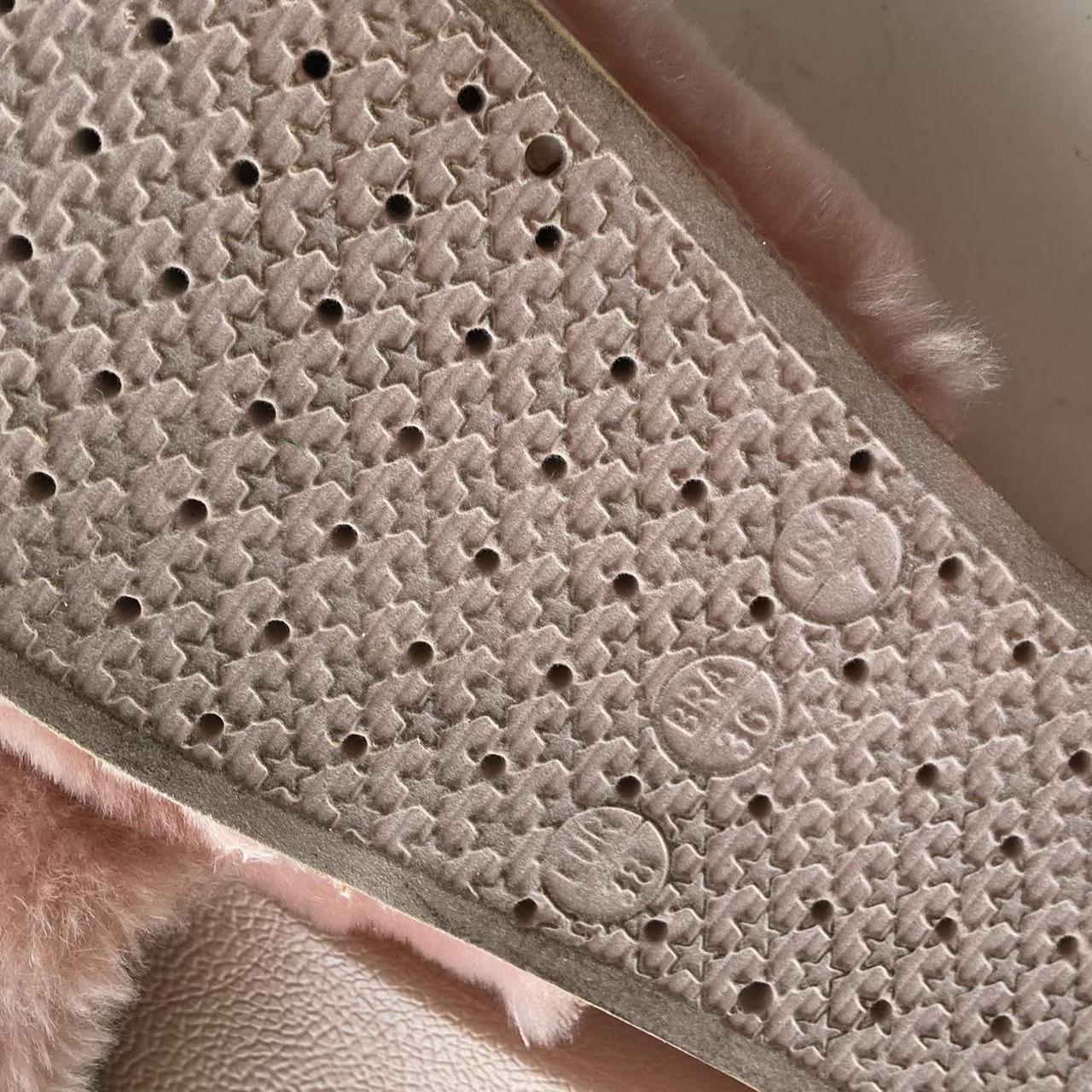 Y2K Platform Pink Fuzzy Slides - Depop