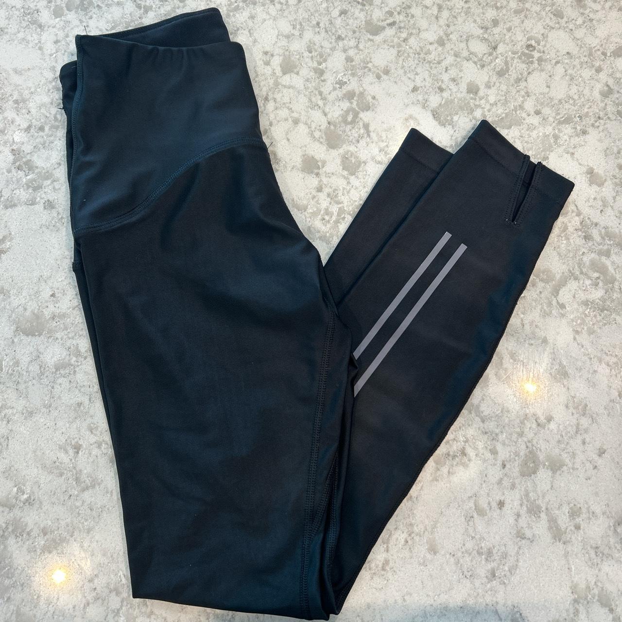 Nike black running tights SIZE XS w/ drawstring - Depop