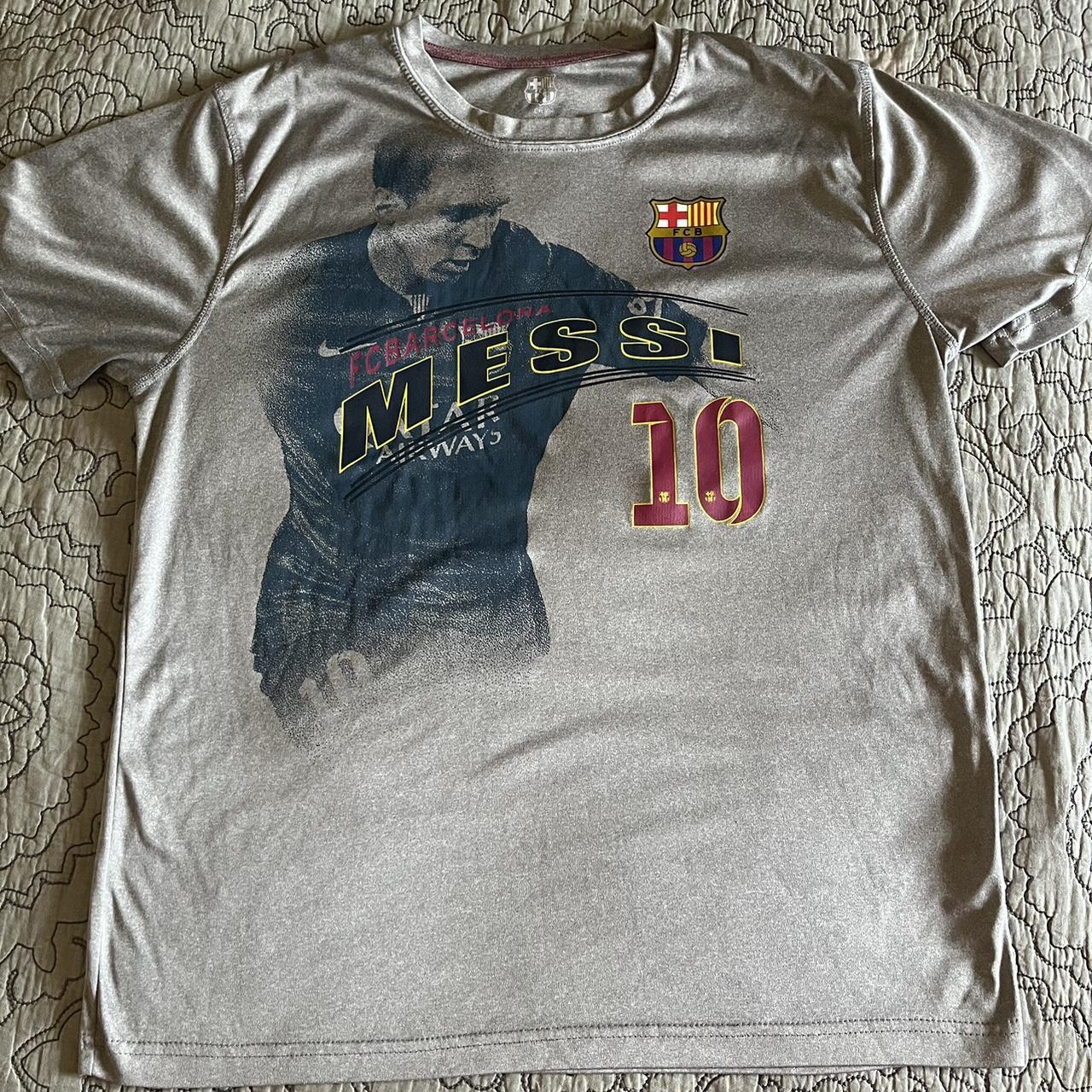 Lionel Messi drifit shirt Chest 20 in. Length. 27.5... - Depop