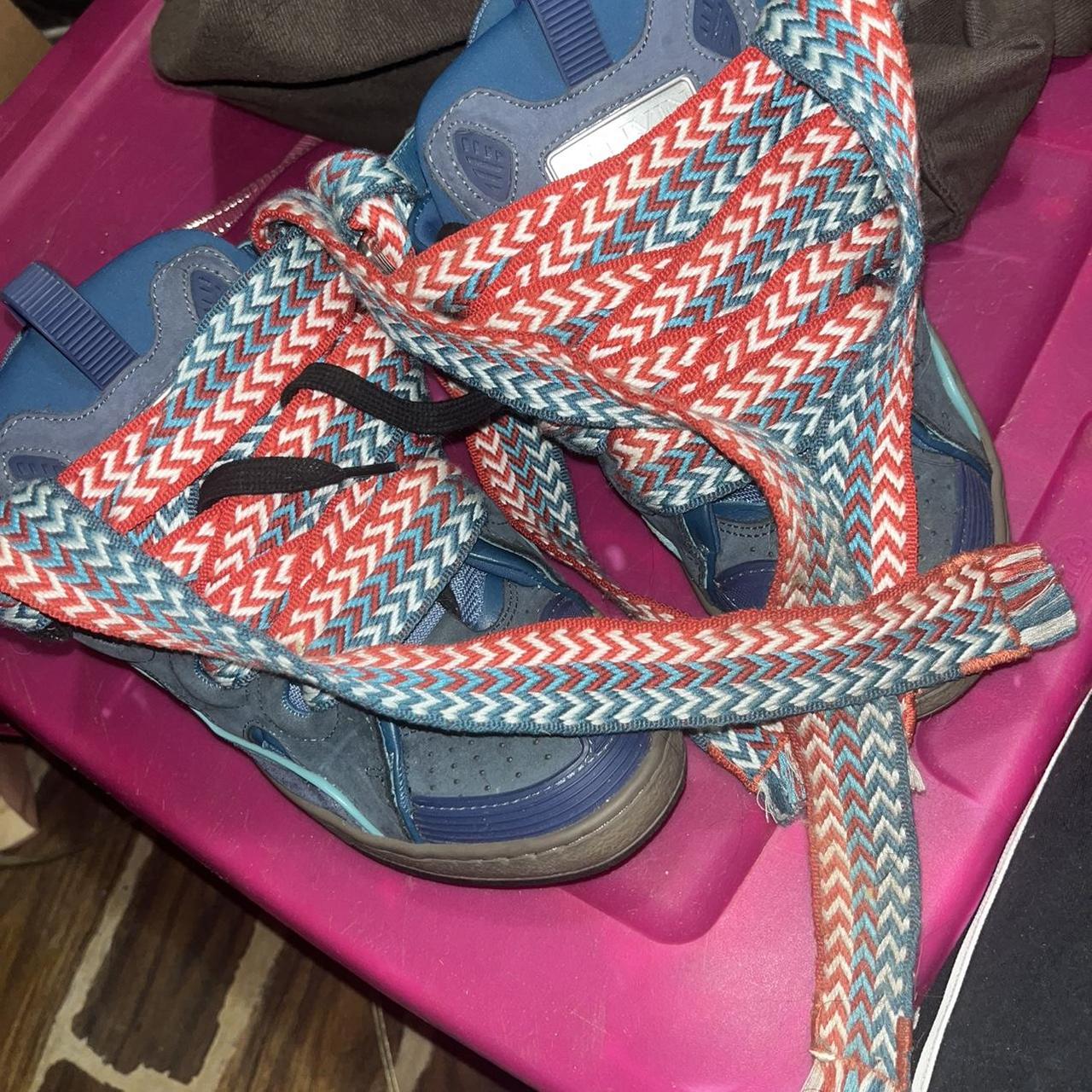 Lanvin curb sneakers with box size 39 girls - Depop