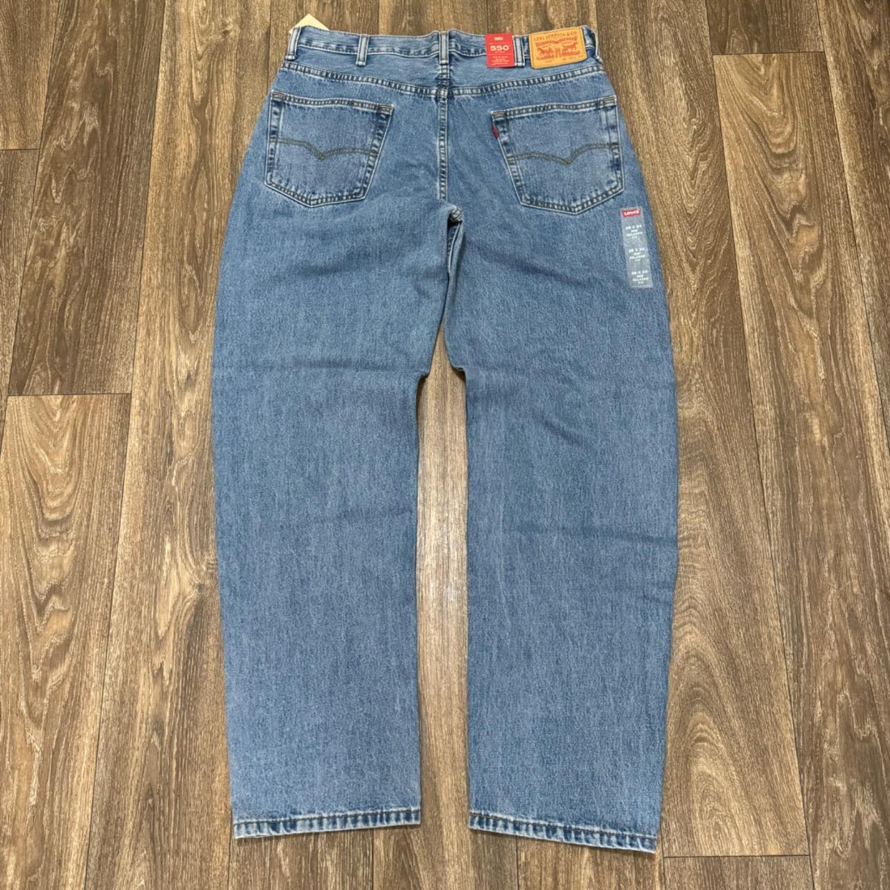 Levi's 550 Jeans Mens 38x34 Medium Wash Relaxed Fit... - Depop