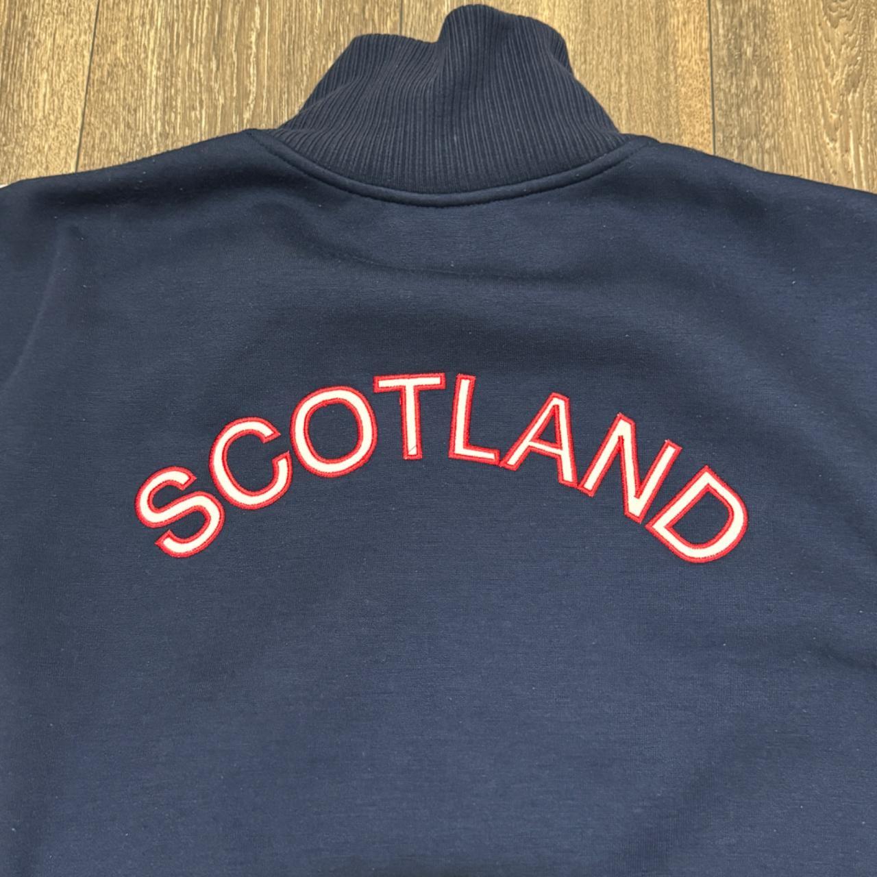 Vintage Retro Football Scotland Rugby Jacket Men's... - Depop