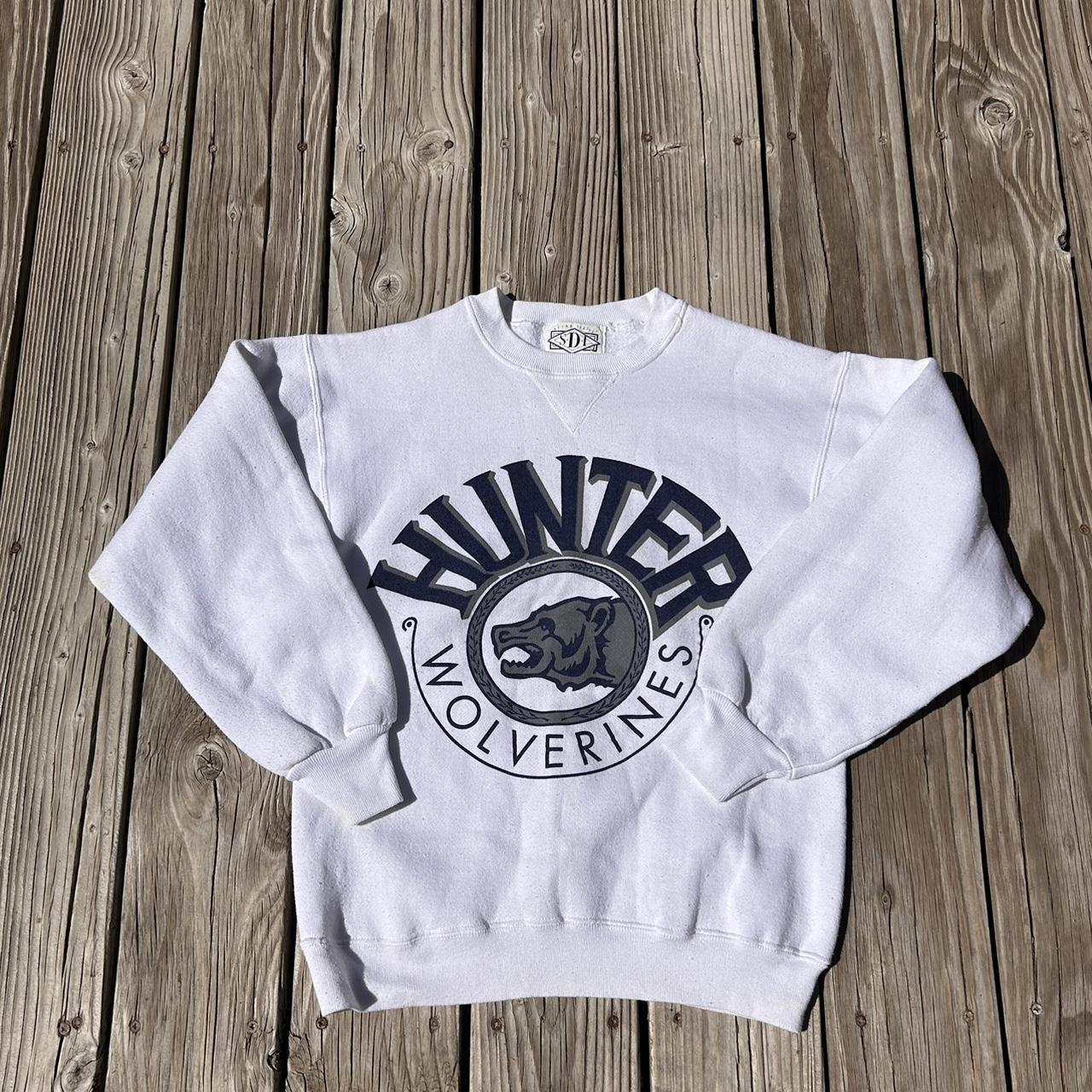 Vintage SDI hunter wolverines football crew neck... - Depop