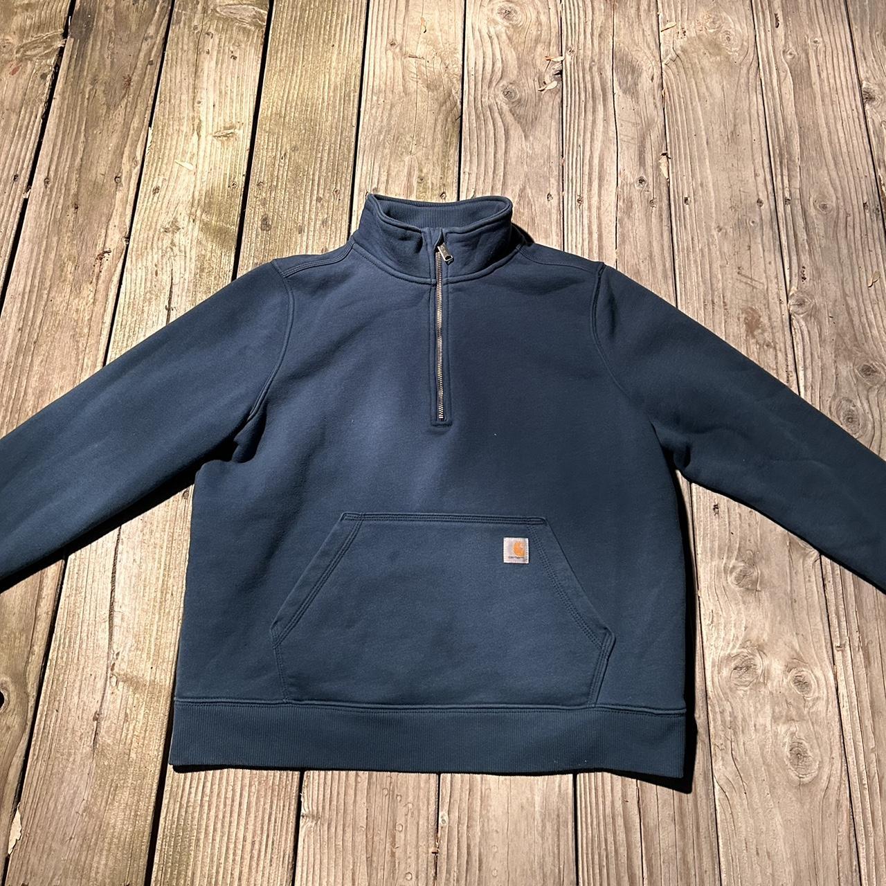 Men’s size L carhartt quarter zip pullover... - Depop