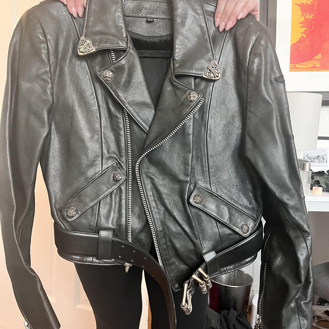Vintage - Chrome hearts X Bergdorf Goodman leather... - Depop