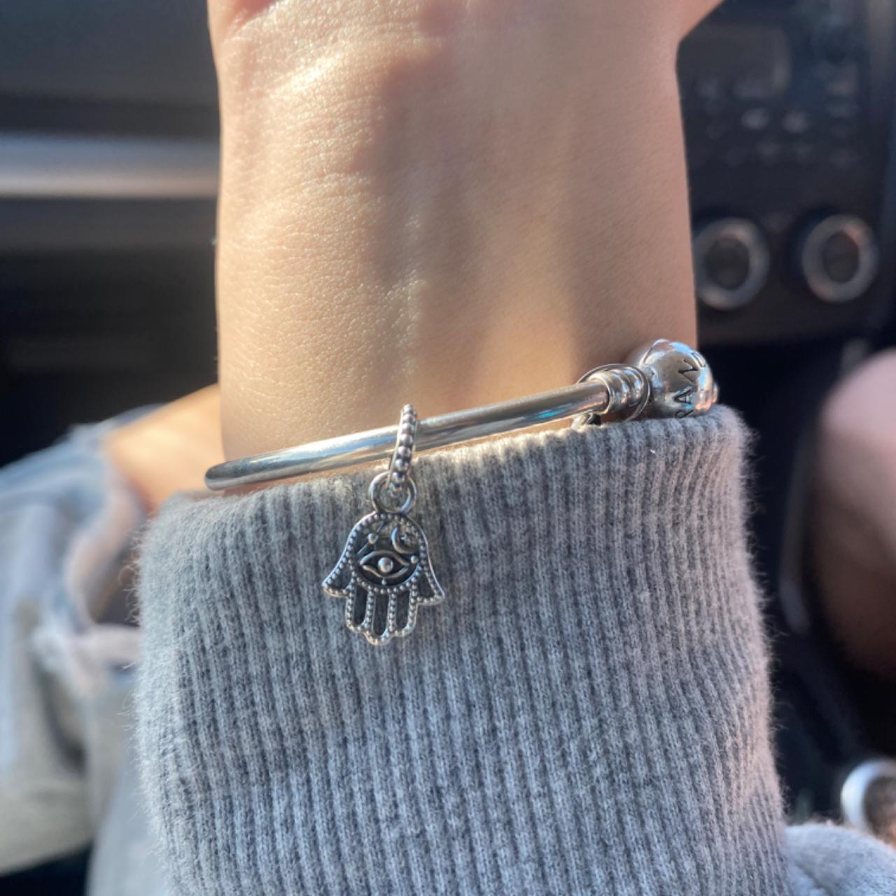 pandora ‘protective hamsa hand dangle charm’ RRP... - Depop
