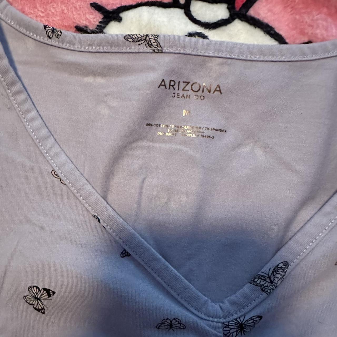 arizona purple butterfly crop top - Depop