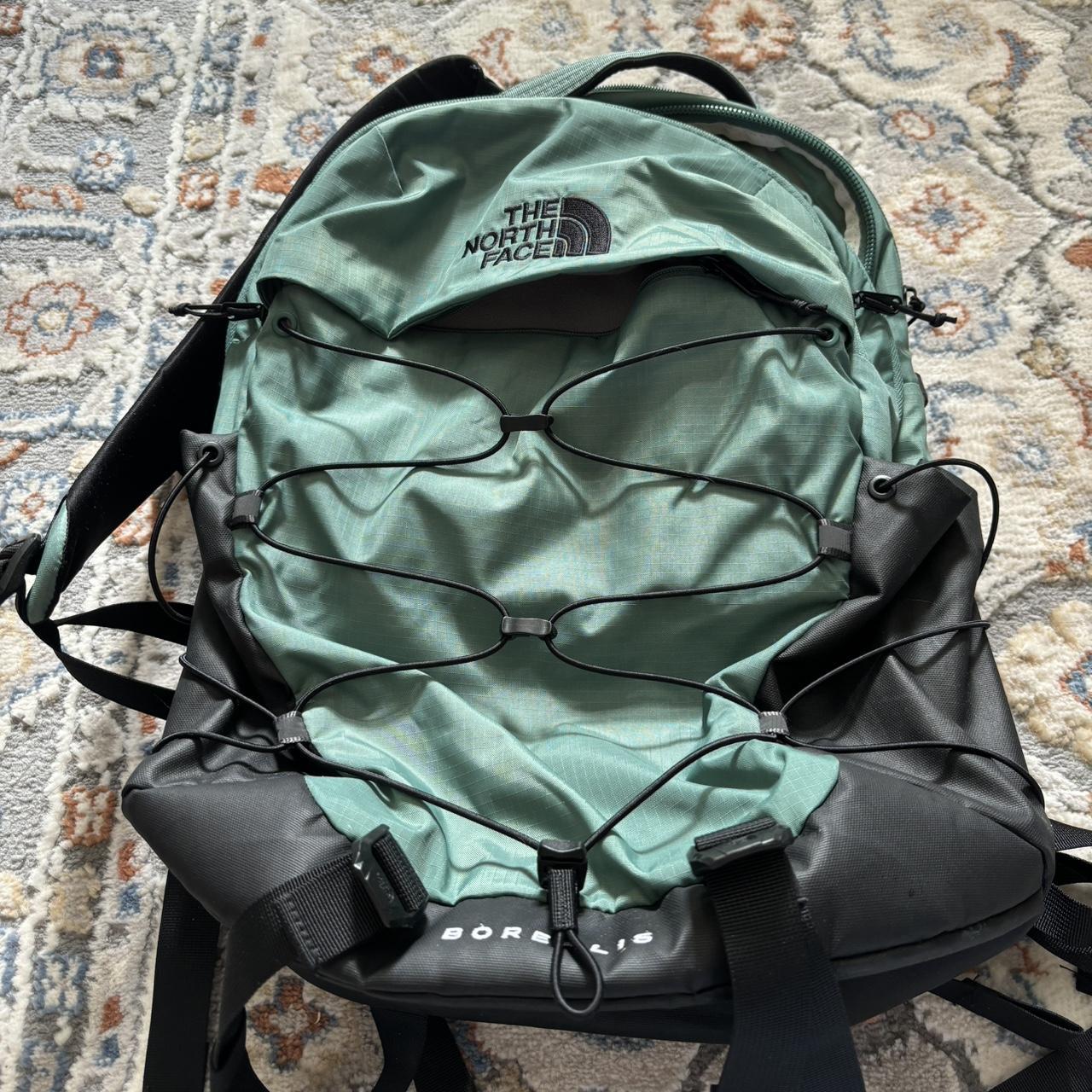 The North Face borealis backpack. Green. Used one... - Depop