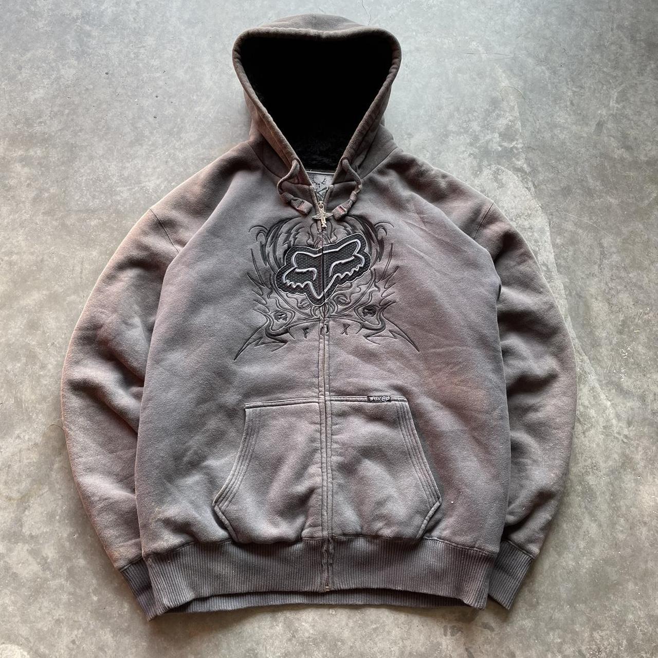 Fox Racing Fur Lined Sasquatch Zip Up Hoodie 🔹Size:... - Depop