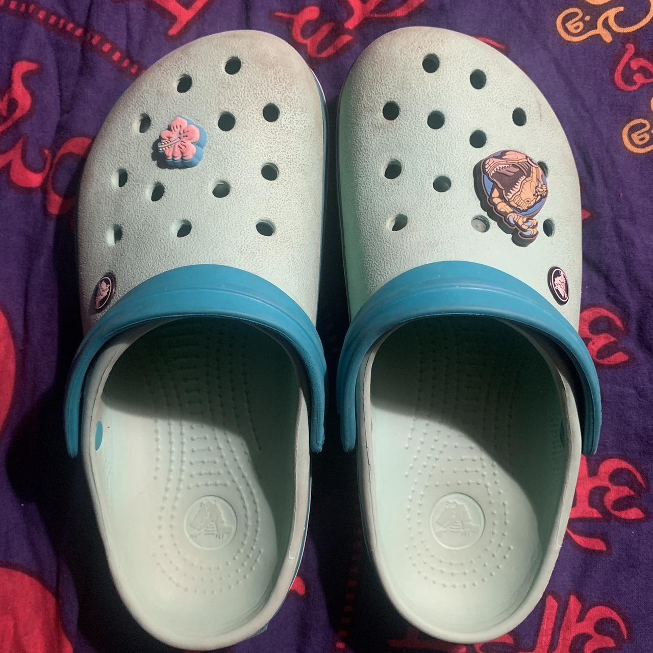 crocs size 6 blue - Depop