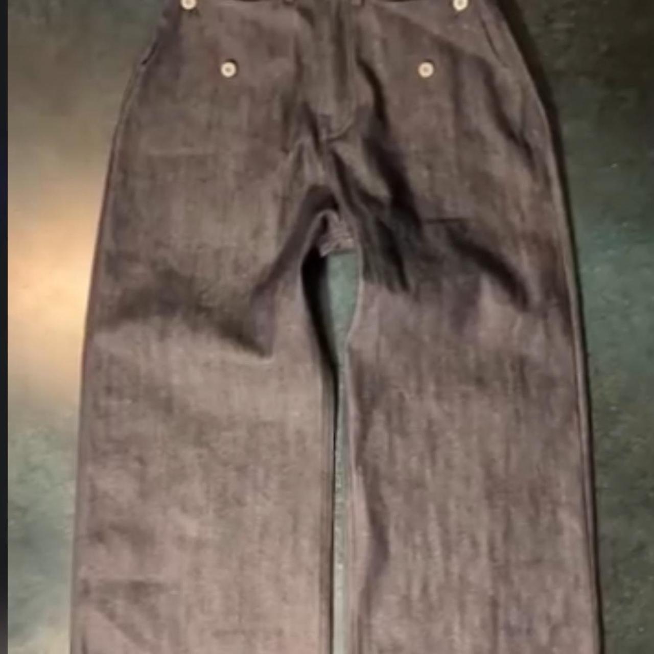 13 oz salvage slub denim with mule pockets and... | Depop