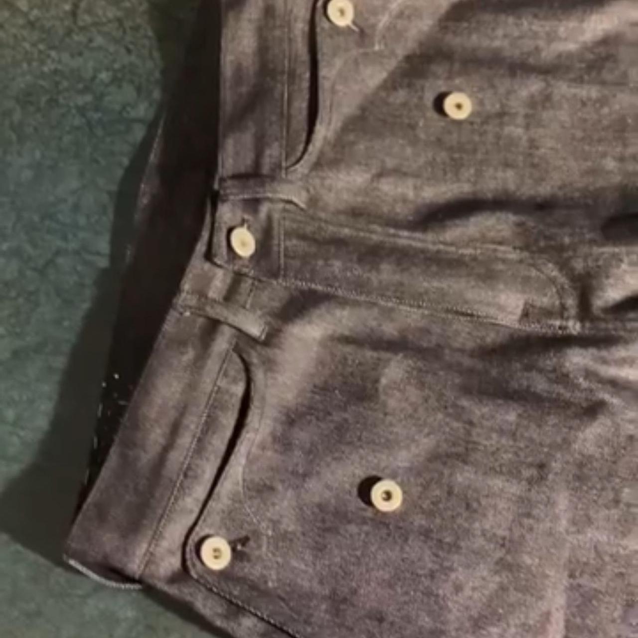 13 oz salvage slub denim with mule pockets and... | Depop