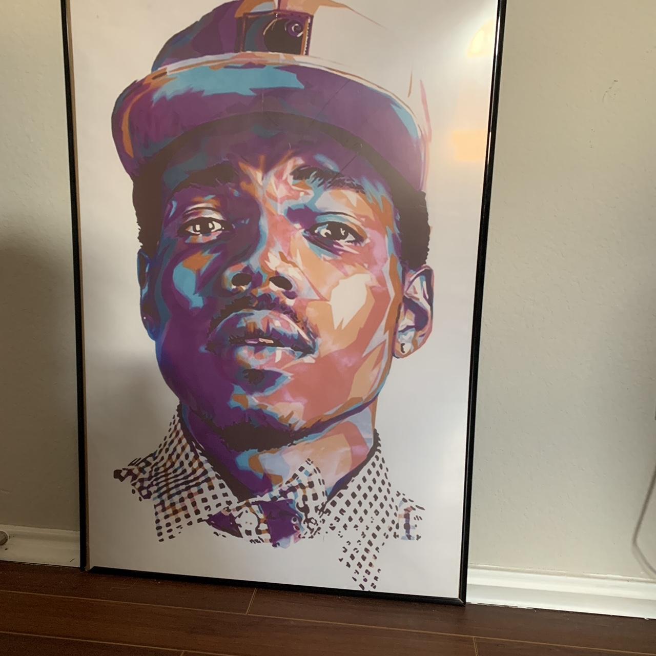 Chance the rapper poster. Pictured in a 24” x 36”... - Depop
