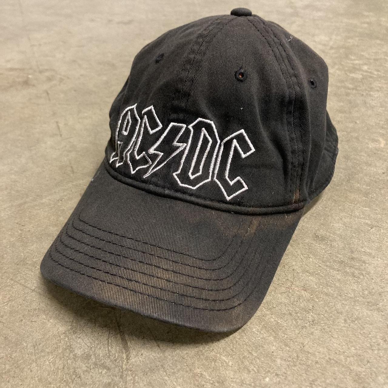 Vintage AC/DC Hat, crazy fade on this thing, no big... - Depop