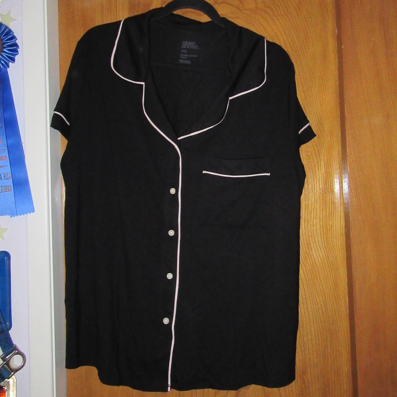 Wild Fable Women's Black and White Pajamas | Depop