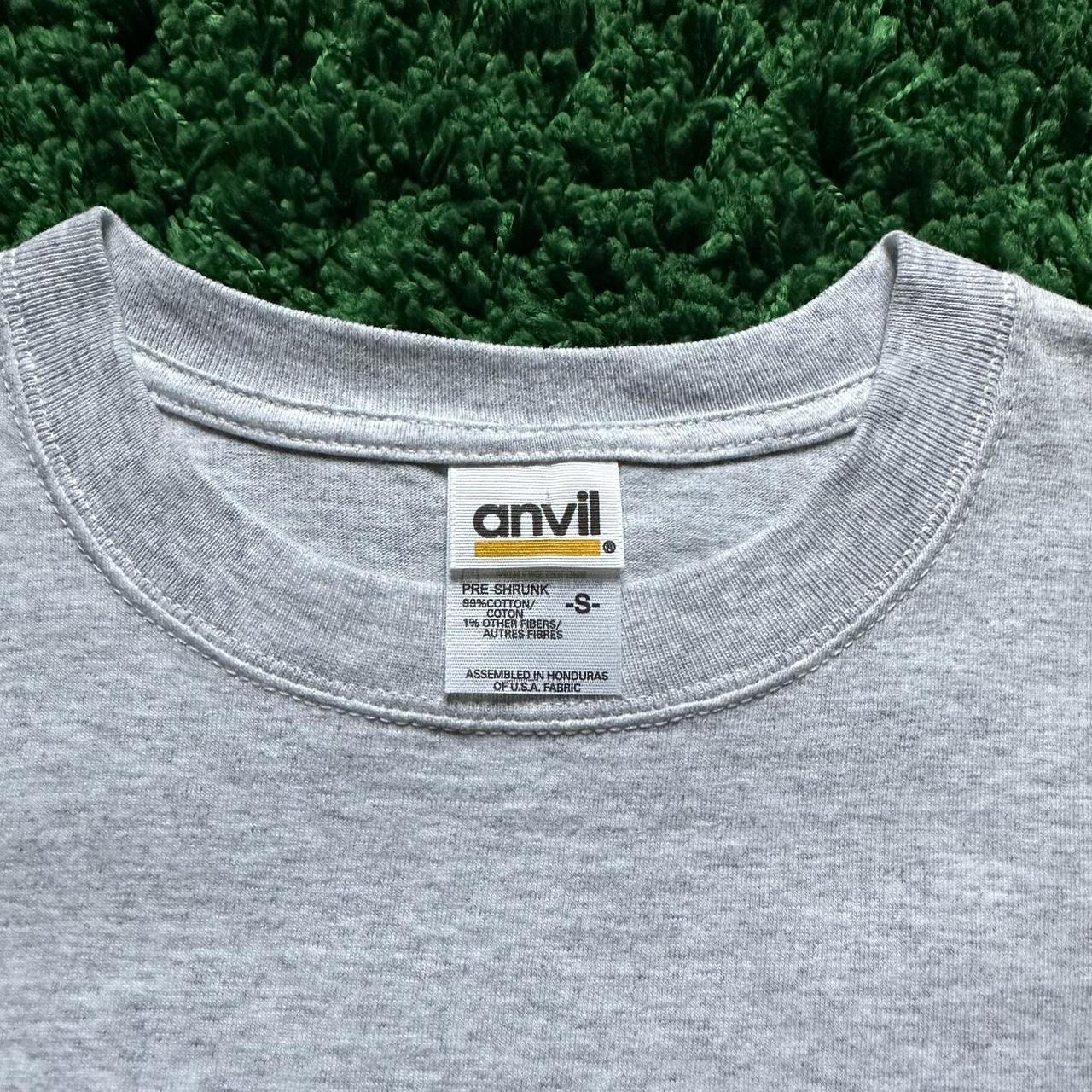 Vintage Anvil Blank Shirt Heather Grey Size... - Depop